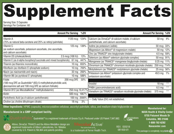 Hi-Potency Multi (120 ct) – Nava Health