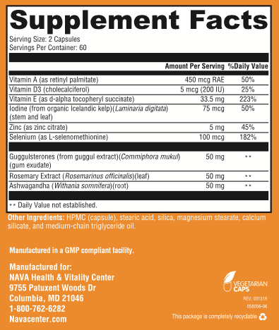 Thyroid Support (120ct) – Nava Health